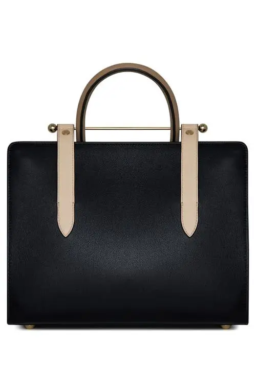 Strathberry Midi Colorblock Leather Tote