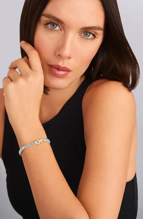 Lagos Derby Diamond Rope Bracelet - Two-tone