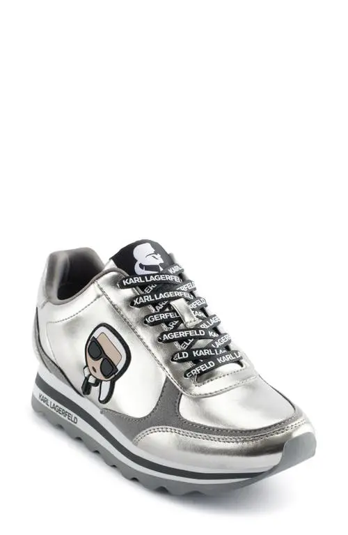 Karl Lagerfeld Paris Meade Metallic Sneakers