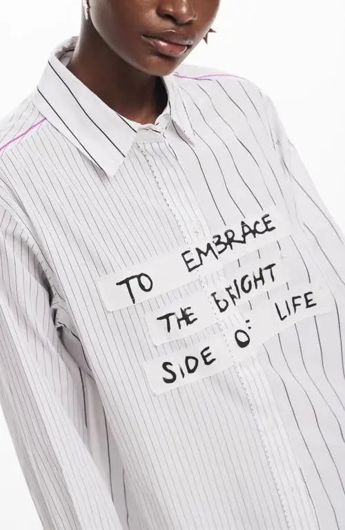 Desigual Yokohama Mixed Stripe Shirt