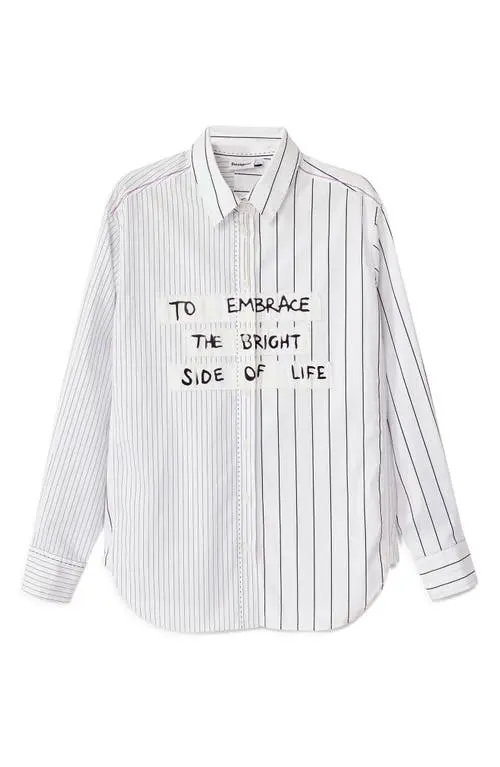 Desigual Yokohama Mixed Stripe Shirt