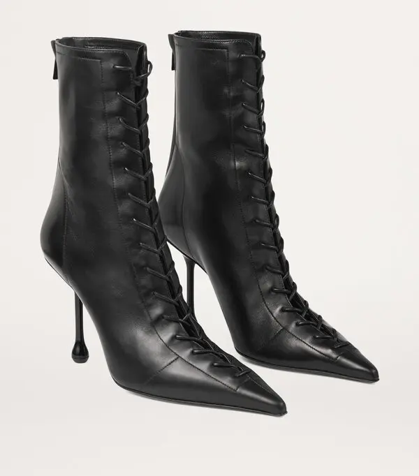 JIMMY CHOO Scarlett 95 Leather Boots