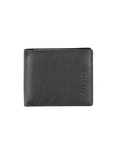 PIQUADRO Wallet Lead Cow Leather - Black