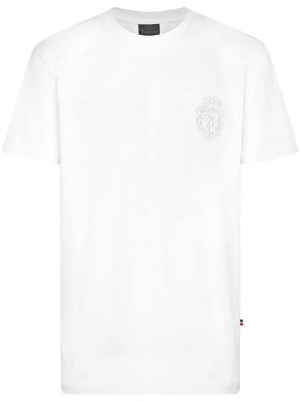 BILLIONAIRE Logo-embroidered T-shirt - White