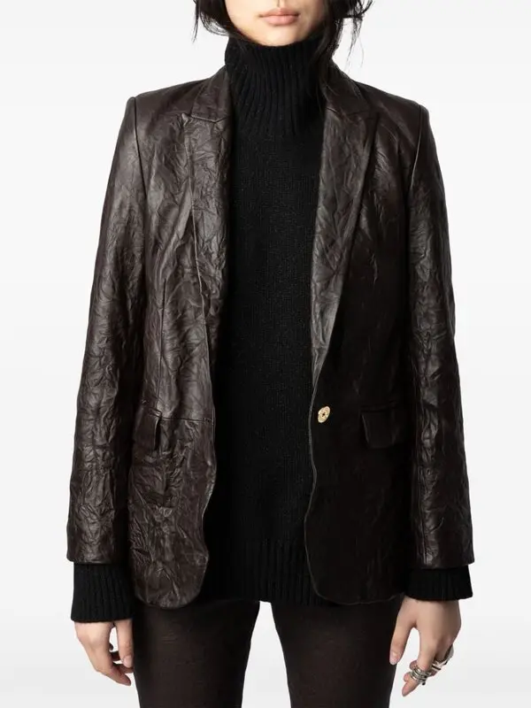 Zadig&Voltaire Verys Froisse Leather Jacket