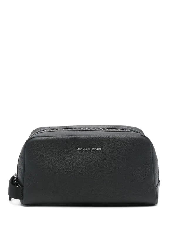 Michael Kors Logo-lettering Wash Bag - Black