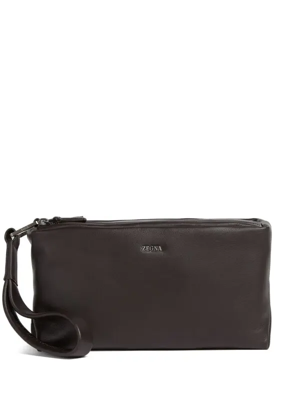 Zegna Secondskin Clutch - Brown