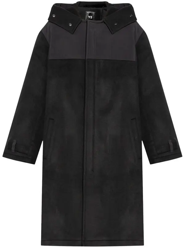 Y3 Hooded Trench Coat