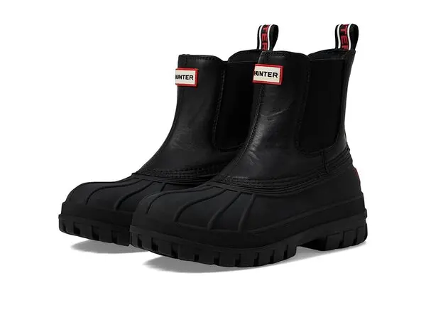 Hunter Suffolk Waterproof Mid Calf Boots - Black