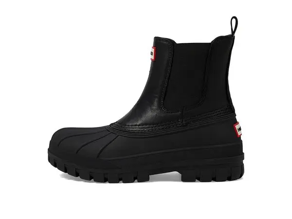 Hunter Suffolk Waterproof Mid Calf Boots - Black