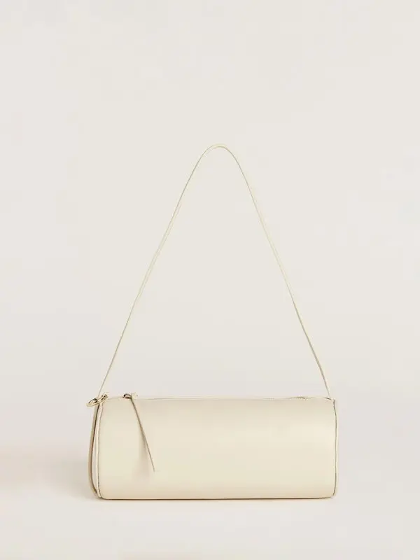 REFORMATION Simona Cylinder Shoulder Bag - Ivory