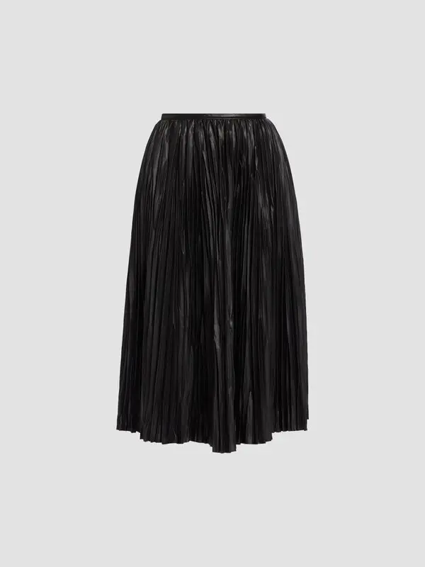 Proenza Schouler White Label Rosalyn Faux Leather Midi-skirt - Black