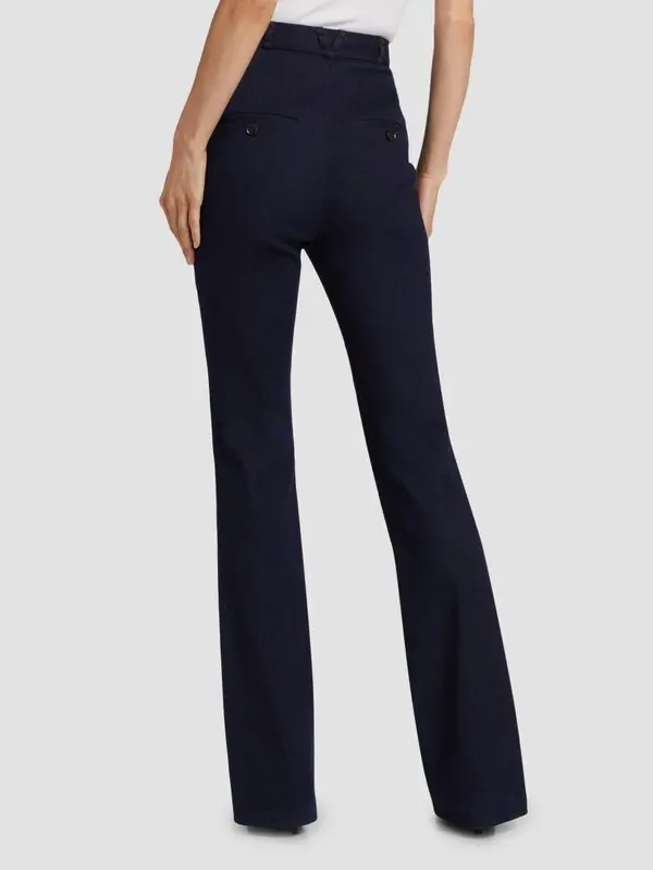 Veronica Beard Gracie Stretch-denim Belted Pants - Midnight Wash