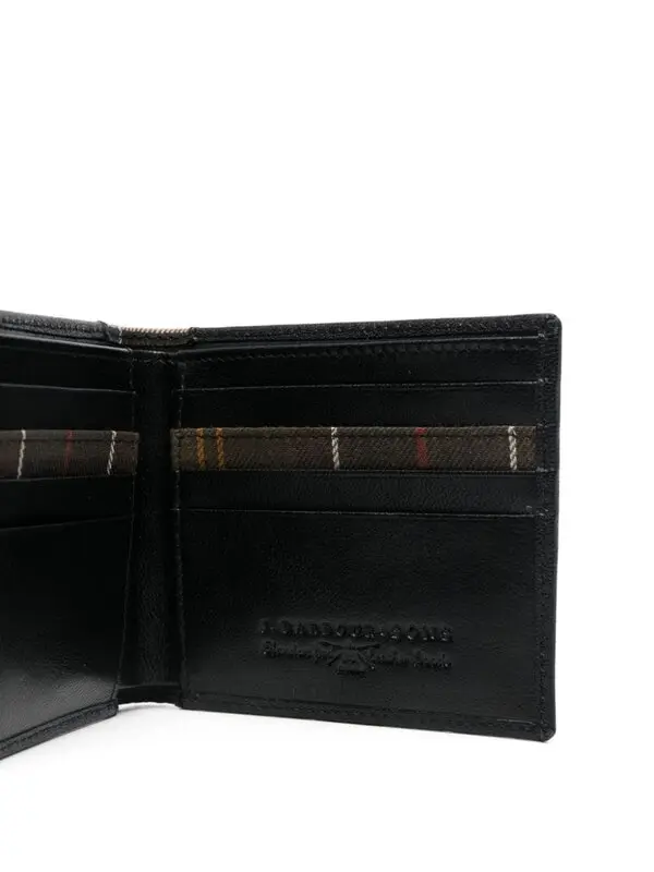 Barbour Leather Tartan Wallet And Cardholder Set