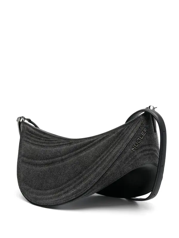 MUGLER Spiral Curve Shoulder Bag
