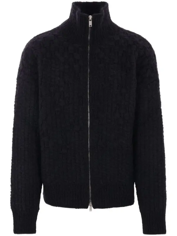 JIL SANDER Basket Weave-knit Cardigan