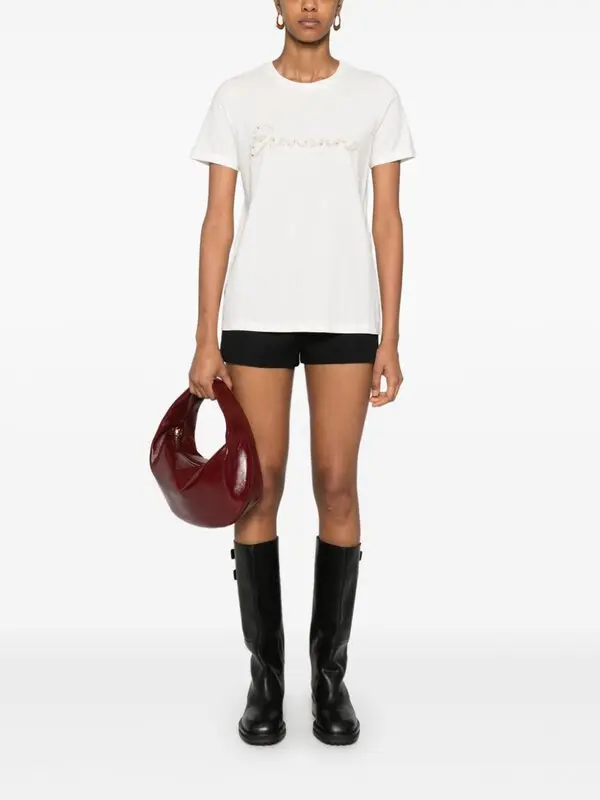 ERMANNO FIRENZE Logo-embroidered T-shirt