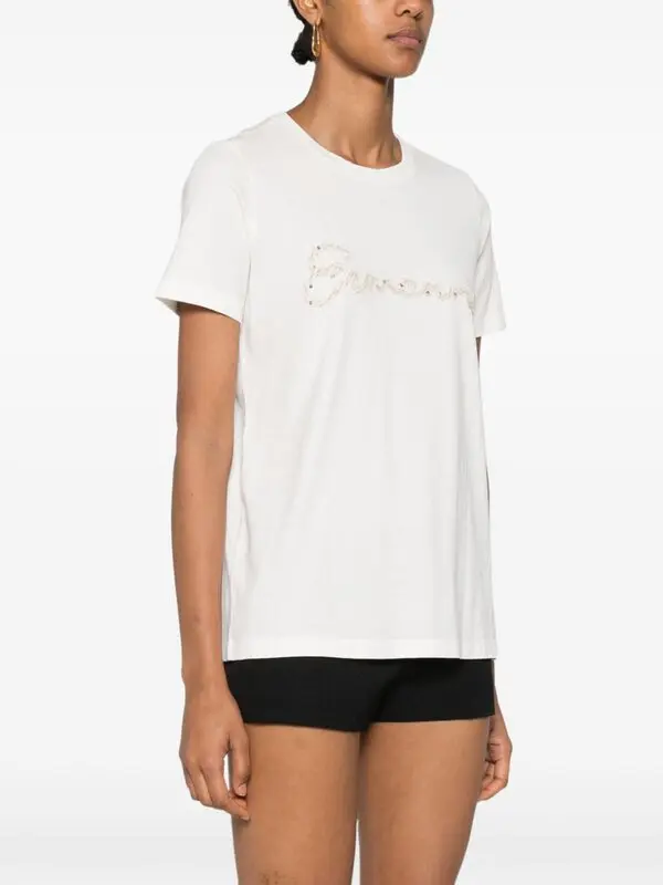 ERMANNO FIRENZE Logo-embroidered T-shirt