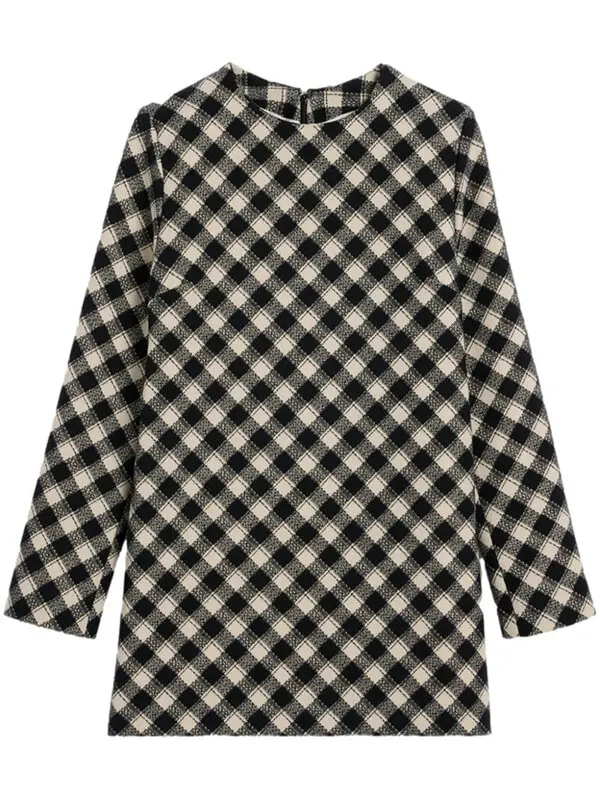 Ami Check-pattern Mini Dress