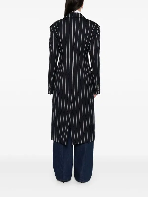 Giuseppe Di Morabito Striped Double-breasted Coat