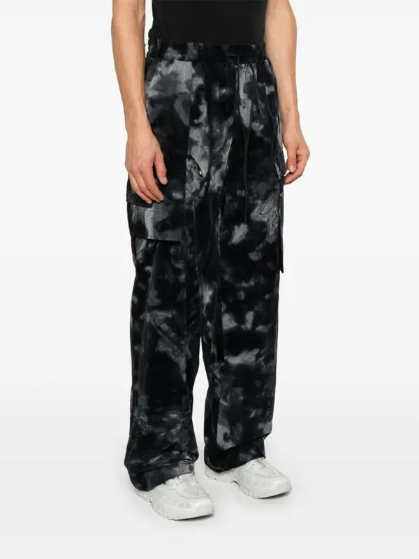 Y3 Abstract-print Wide-leg Trousers