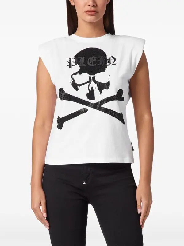 Philipp Plein Rhinestone-embellished Skull Tank Top