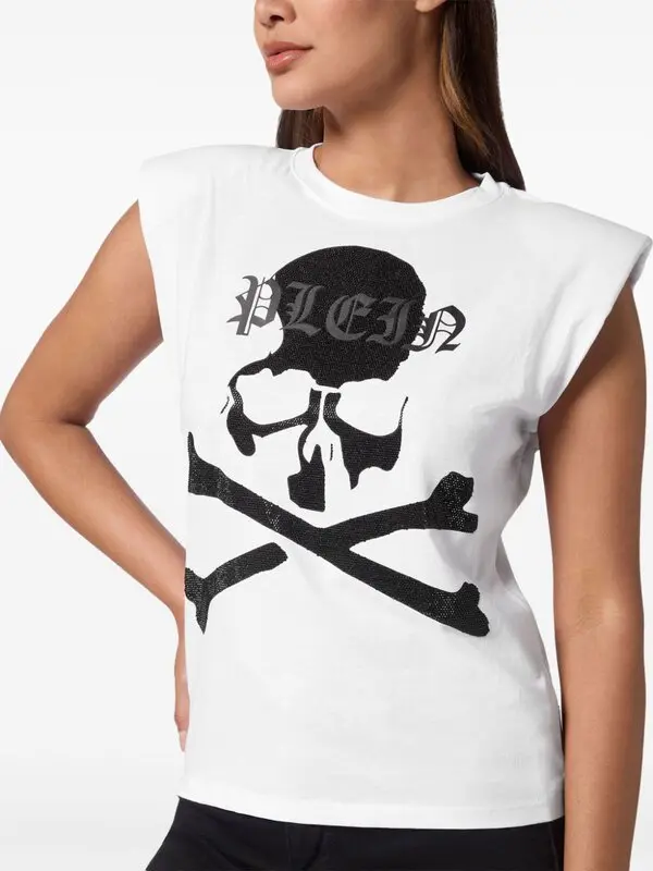 Philipp Plein Rhinestone-embellished Skull Tank Top
