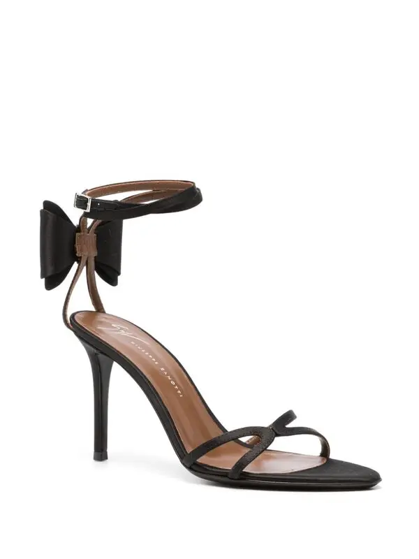 GIUSEPPE ZANOTTI 100mm Papillon Sandals - Black