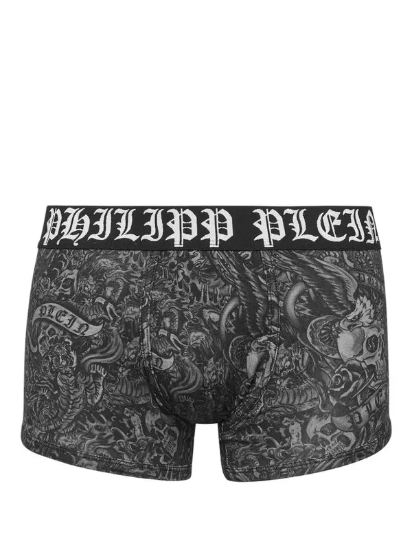 Philipp Plein Logo Boxers - Black
