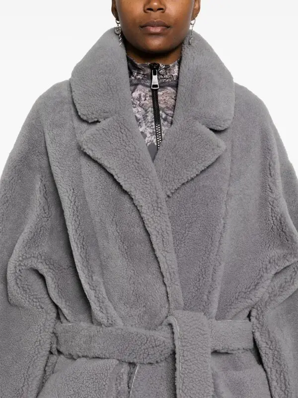 MANOKHI Myah Shearling Coat - Grey