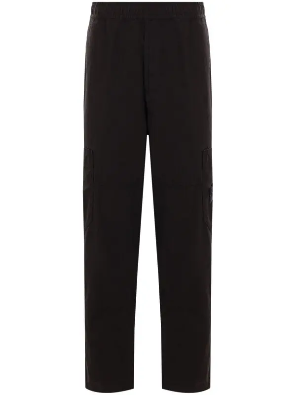 Stone Island Compass Badge Cotton Trousers - Black