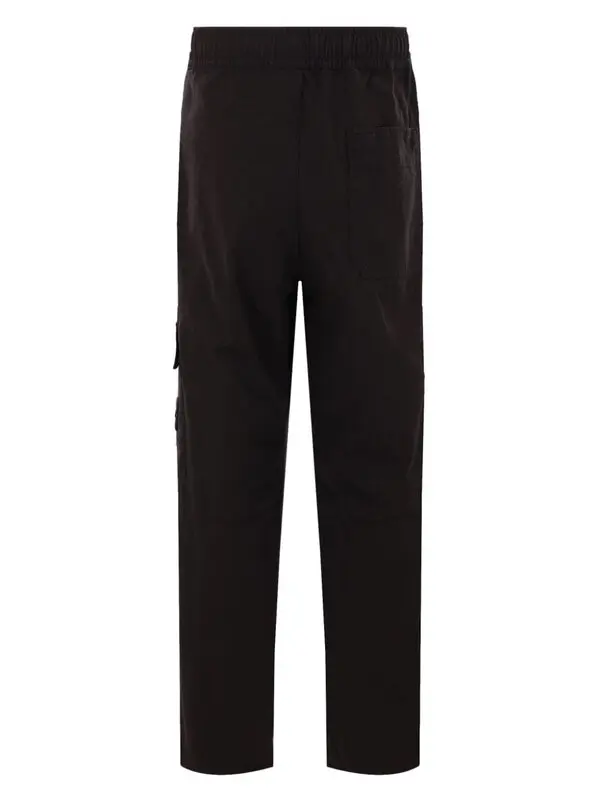 Stone Island Compass Badge Cotton Trousers - Black