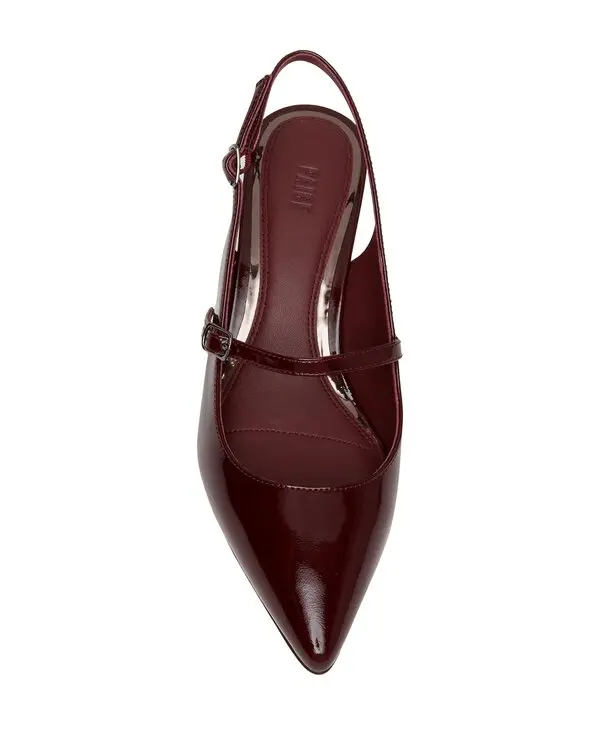 Paige Maggie Pointed Toe Kitten Heel Slingback Pumps