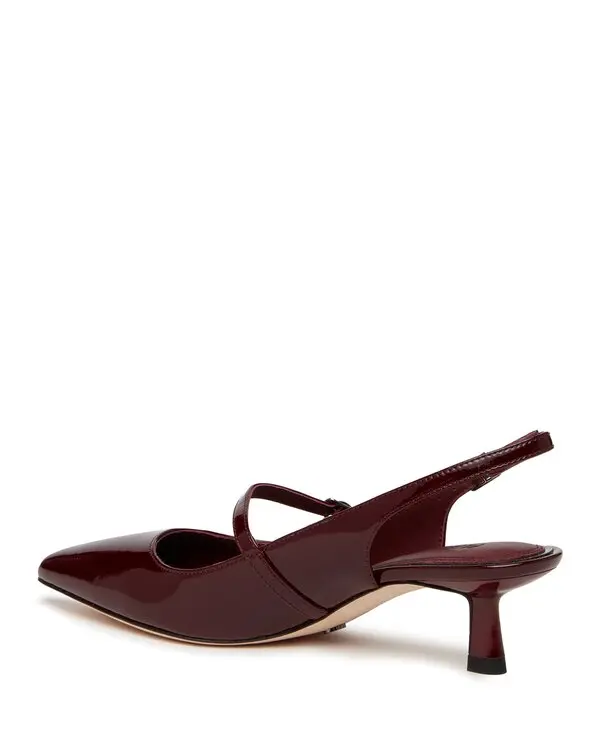 Paige Maggie Pointed Toe Kitten Heel Slingback Pumps