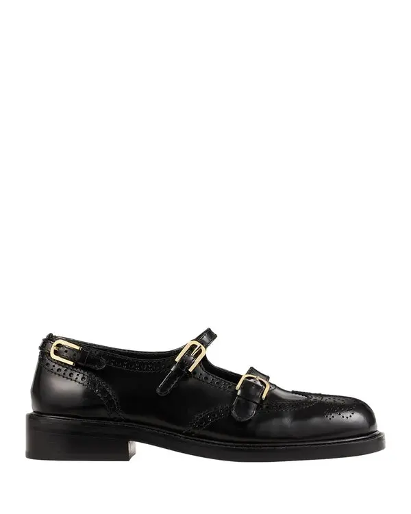 Sandro H24 Kaeta Mary Jane Flats - Black