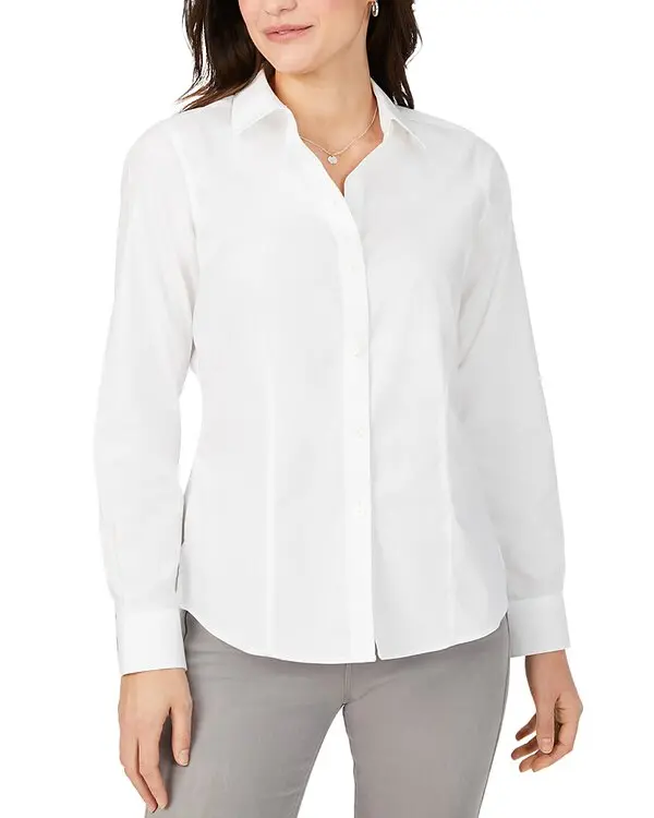 Foxcroft Dianna Cotton Non-iron Shirt - White