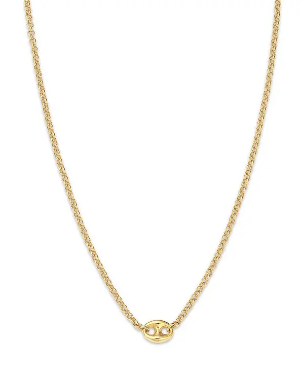 Zoe Chicco 14k Yellow Mariner Link Pendant Necklace - Gold
