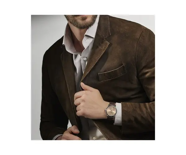 FREDERIQUE CONSTANT Classic Date Manufacture Strap Watch - Pink/brown
