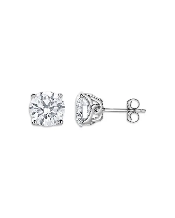 Bloomingdale'S Certified Lab Grown Diamond Tulip Setting Stud Earrings, 2.0 Tcw - White