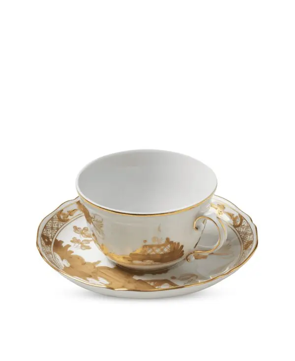 GINORI 1735 Oriente Italiano Gold Tea Saucer