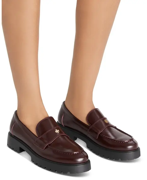 Tory Burch Classic Lug Loafers - Plum