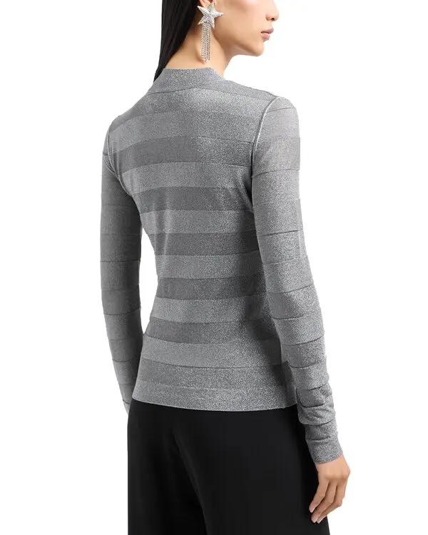 Emporio Armani Shimmer Stripe Sweater