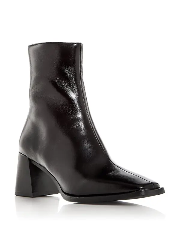 Jeffrey Campbell Sherpal Block Heel Booties - Black