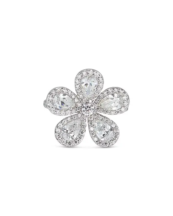 Piranesi 18k Gold Flower Ring With 2.81 Tcw Diamonds - White