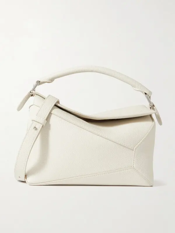 Loewe Puzzle Edge Small Shoulder Bag - White
