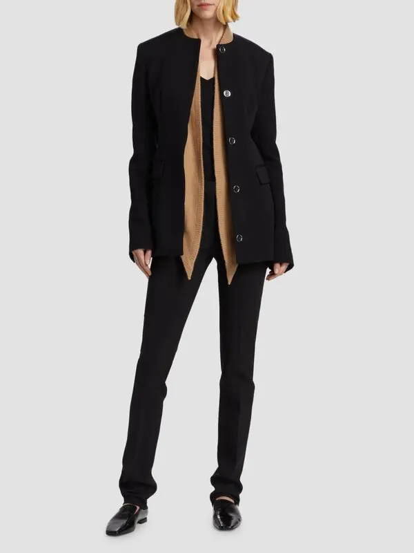 TOTEME Collarless Cinched Jacket