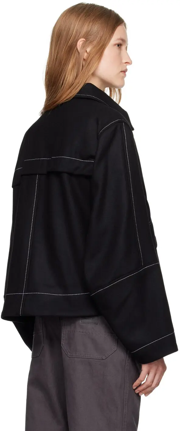 Henrik Vibskov Dusk Wool Jacket In Black - 60% Off | Editorialist
