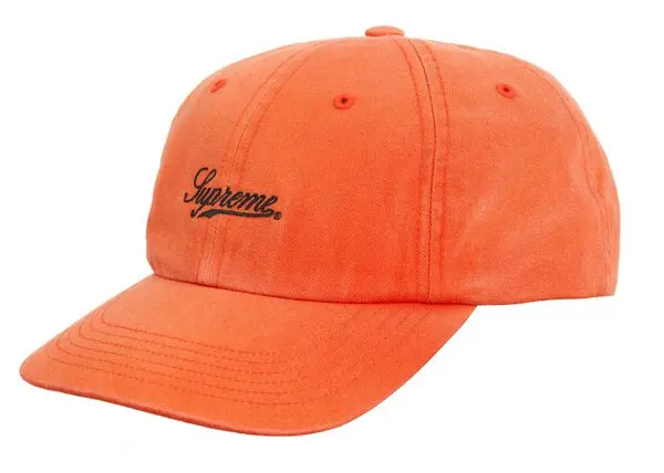 Supreme Bleached Chino 6-panel Cap - Orange