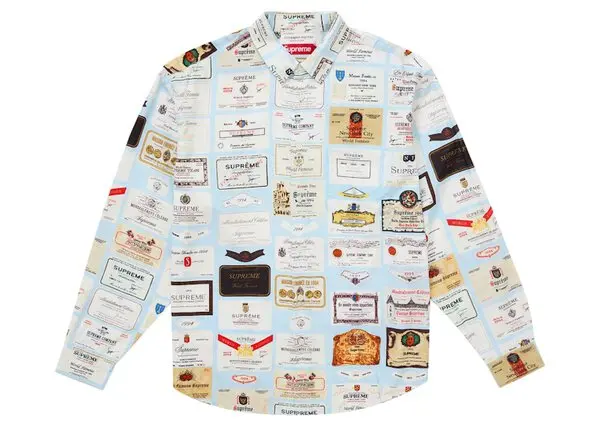 Supreme Label Shirt - Light Blue