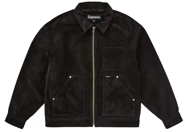 Supreme Suede Work Jacket - Black